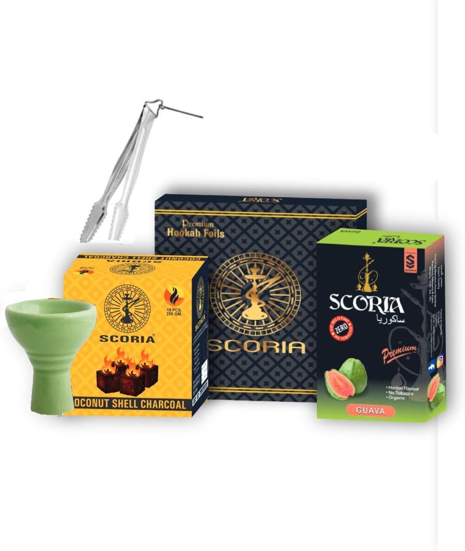 Amazon.com: SCORIA Herbal Hookah Molasses (100% Nicotine and Tobacco ...