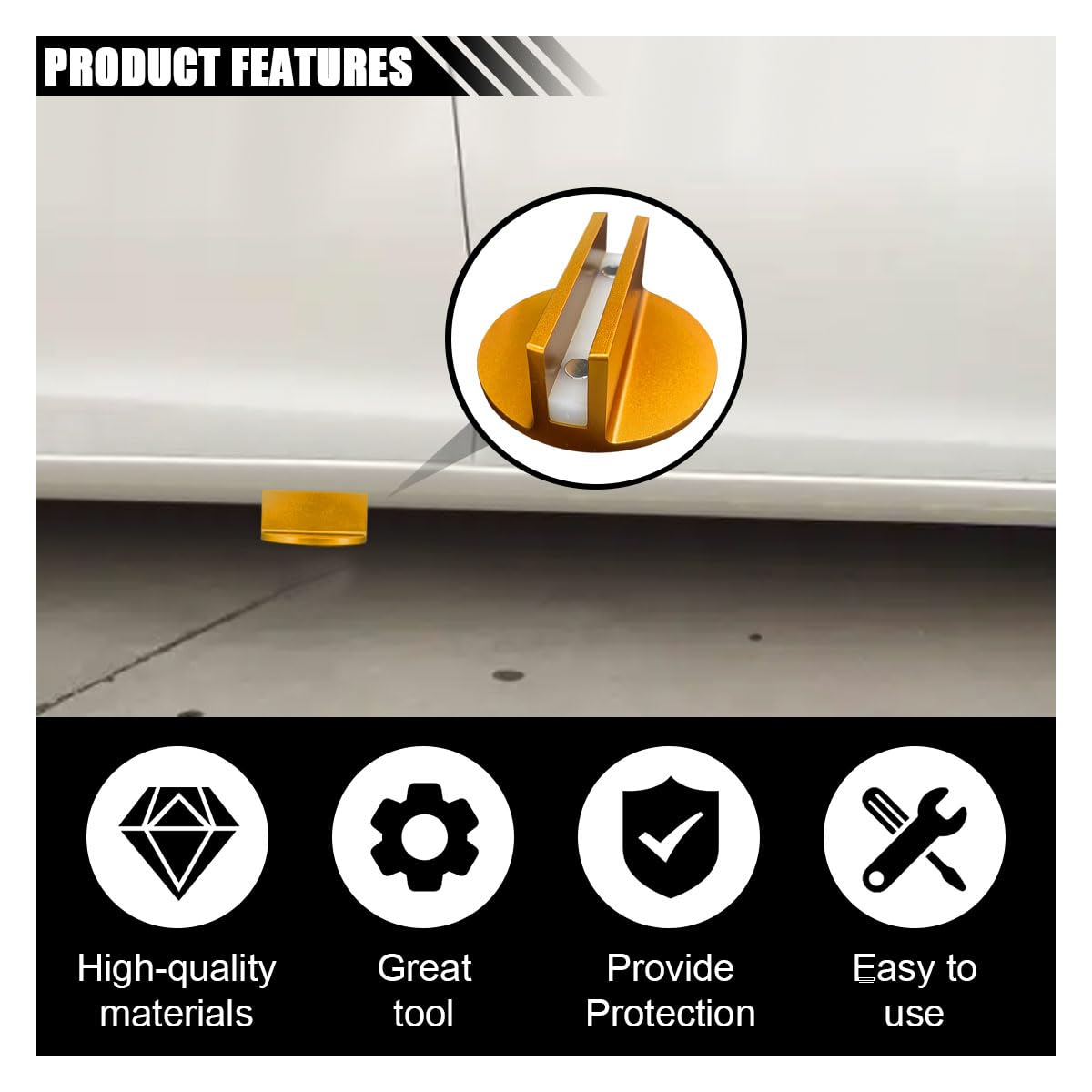 Snapklik.com : Universal Magnetic Jack Pad, 0.37" Slotted Aluminum ...