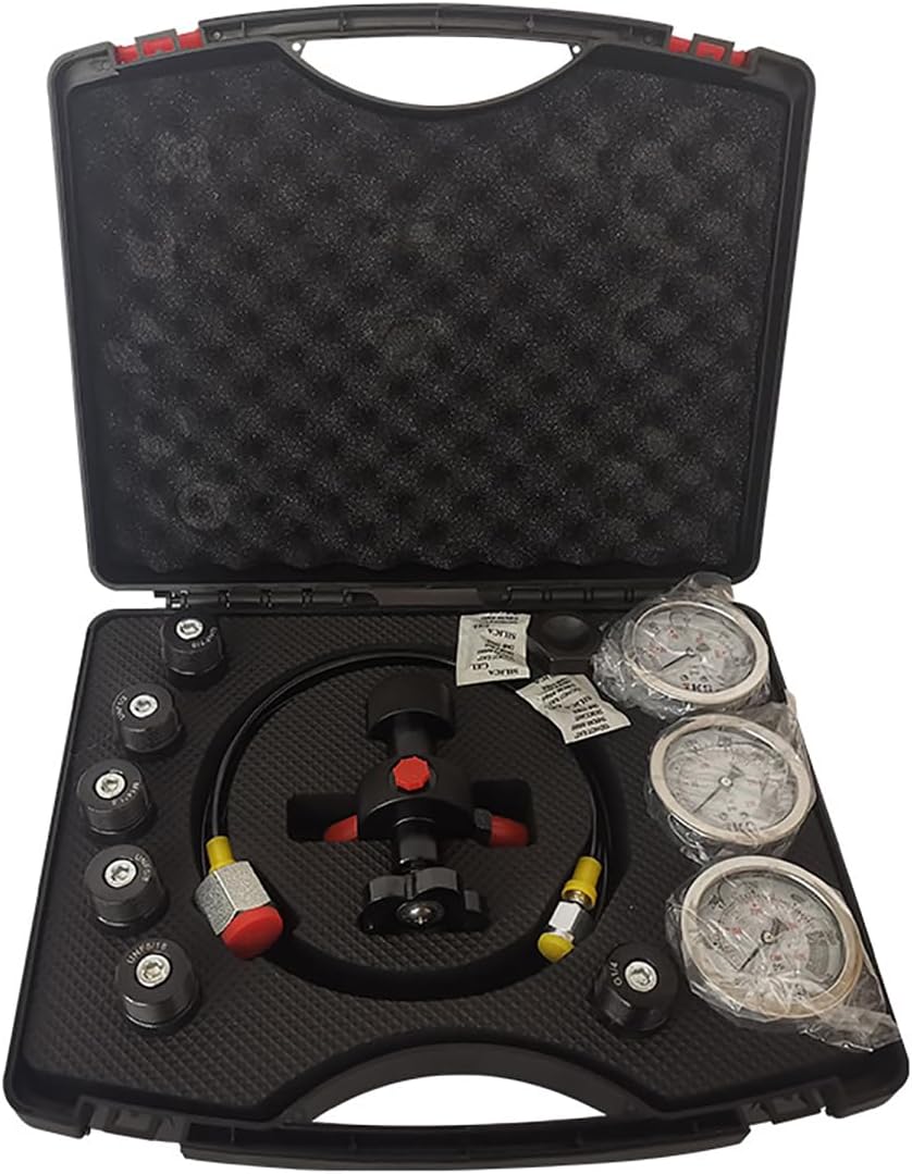 Amazon.com: PochY Hydraulic Nitrogen Pressure Gauge Test Kit, Nitrogen ...
