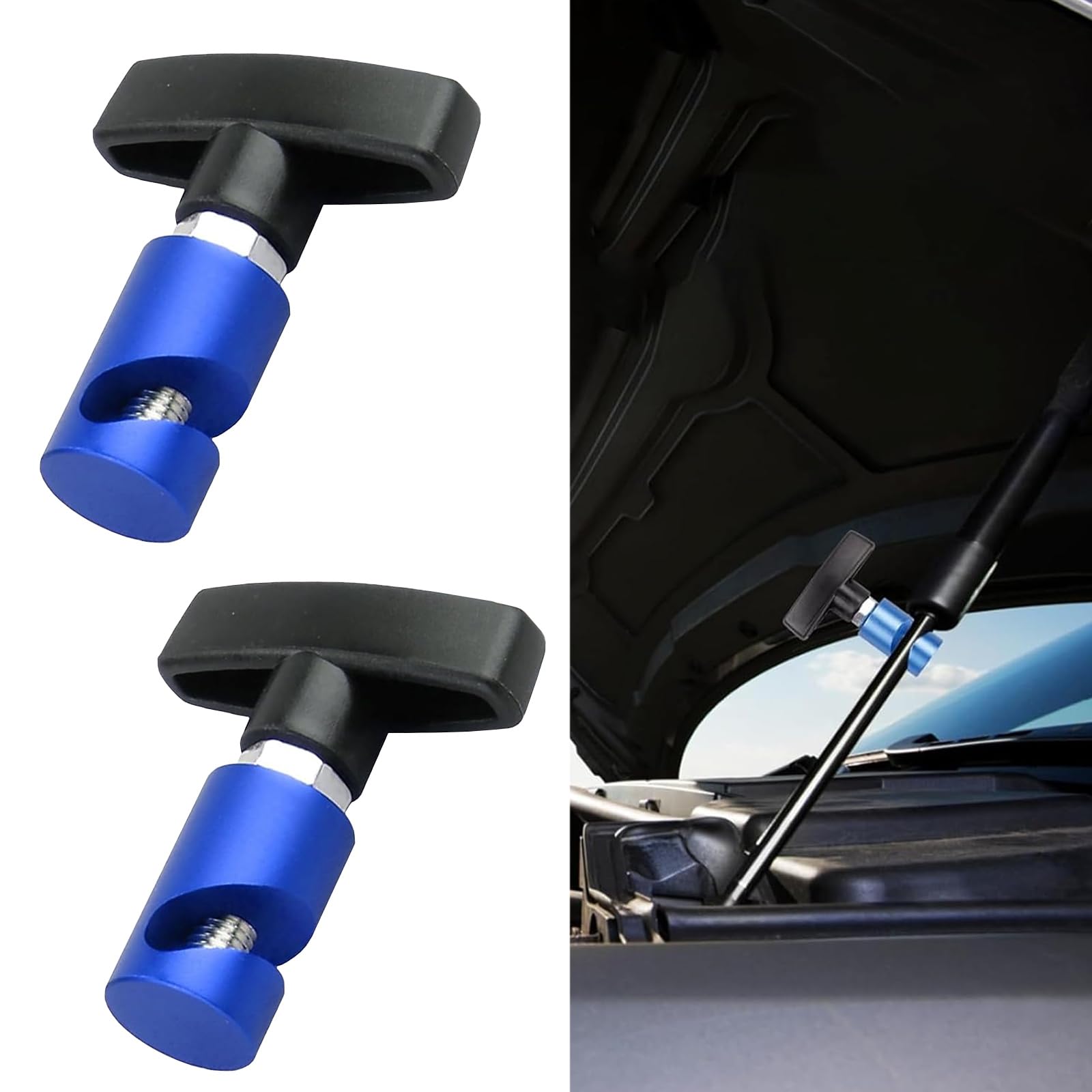 Amazon.com: Nowkont Pack-2 Car Hood Prop Rod Tool Struts Clamp, Vehicle ...