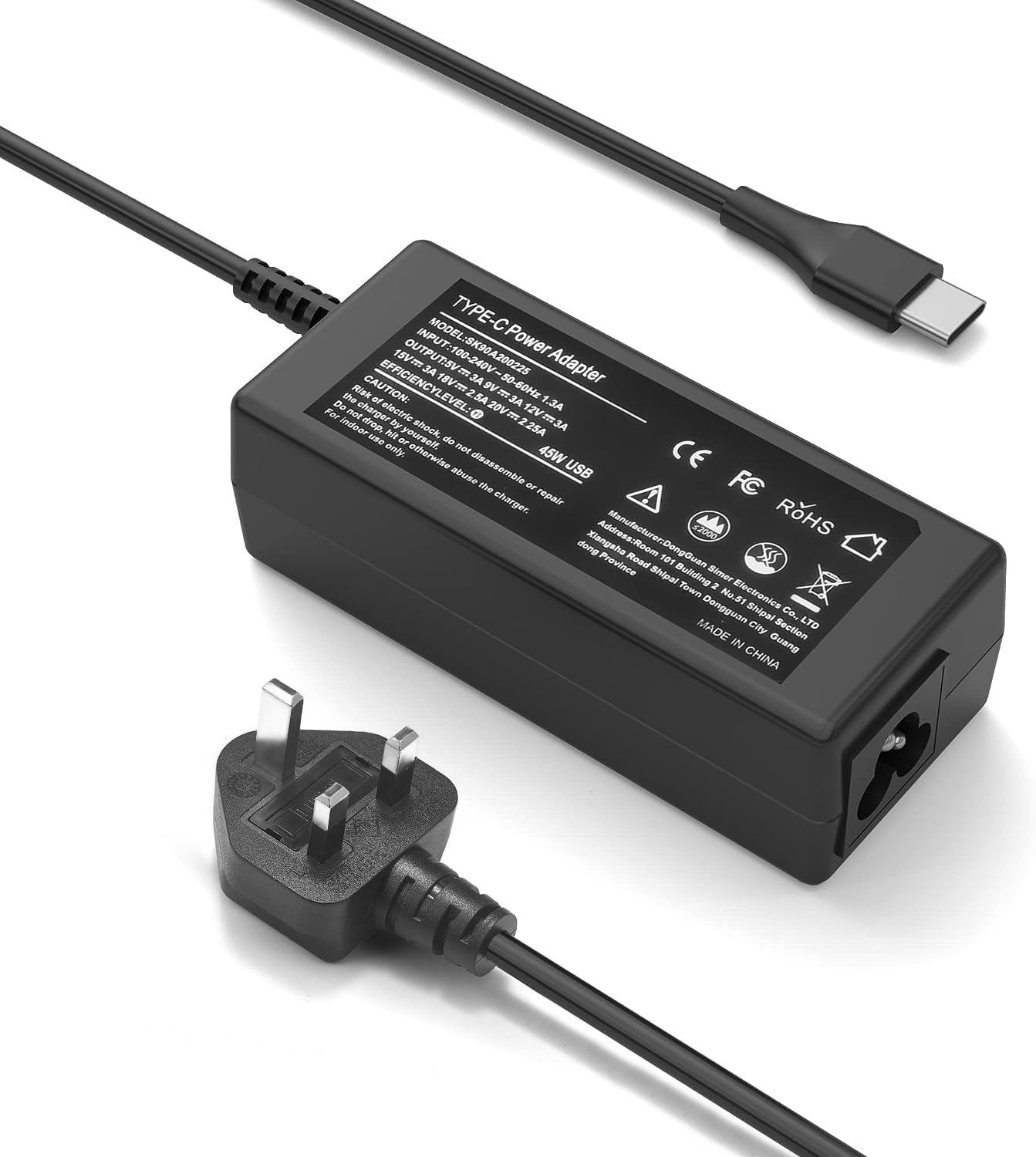 Chromebook Charger 45W USB C Laptop Charger for HP Chromebook, Dell ...