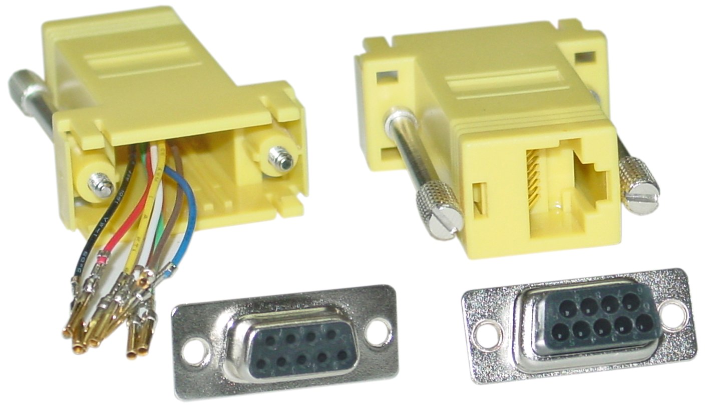 DB9 Female To RJ45 Modular Adapter, RS-485 Pinout Sealevel, 50% OFF
