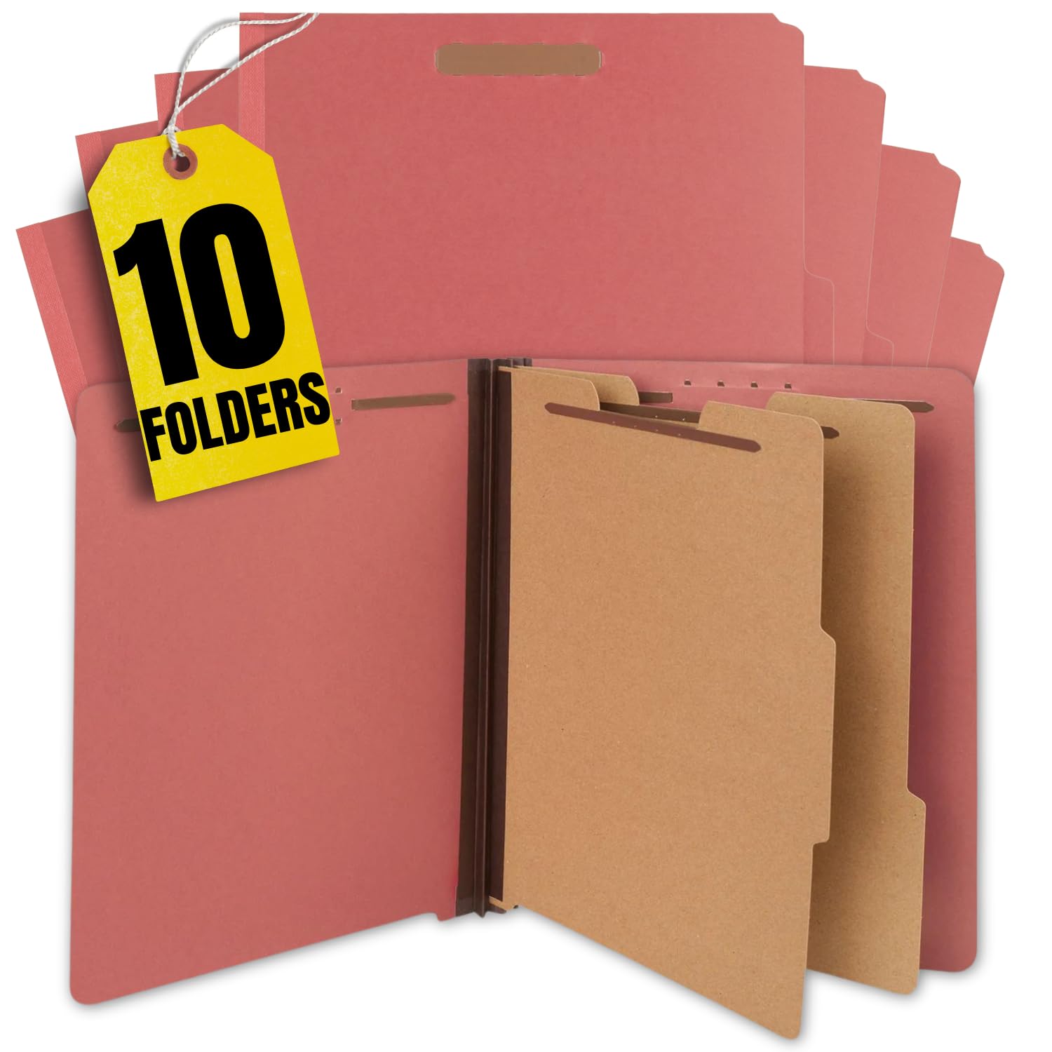 Amazon.com : 1InTheOffice Classification File Folder with Fasteners ...