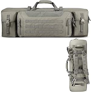 Amazon.co.jp: Gun Case Backpack 36/42" Tactical Double Soft Rifle Bag ...