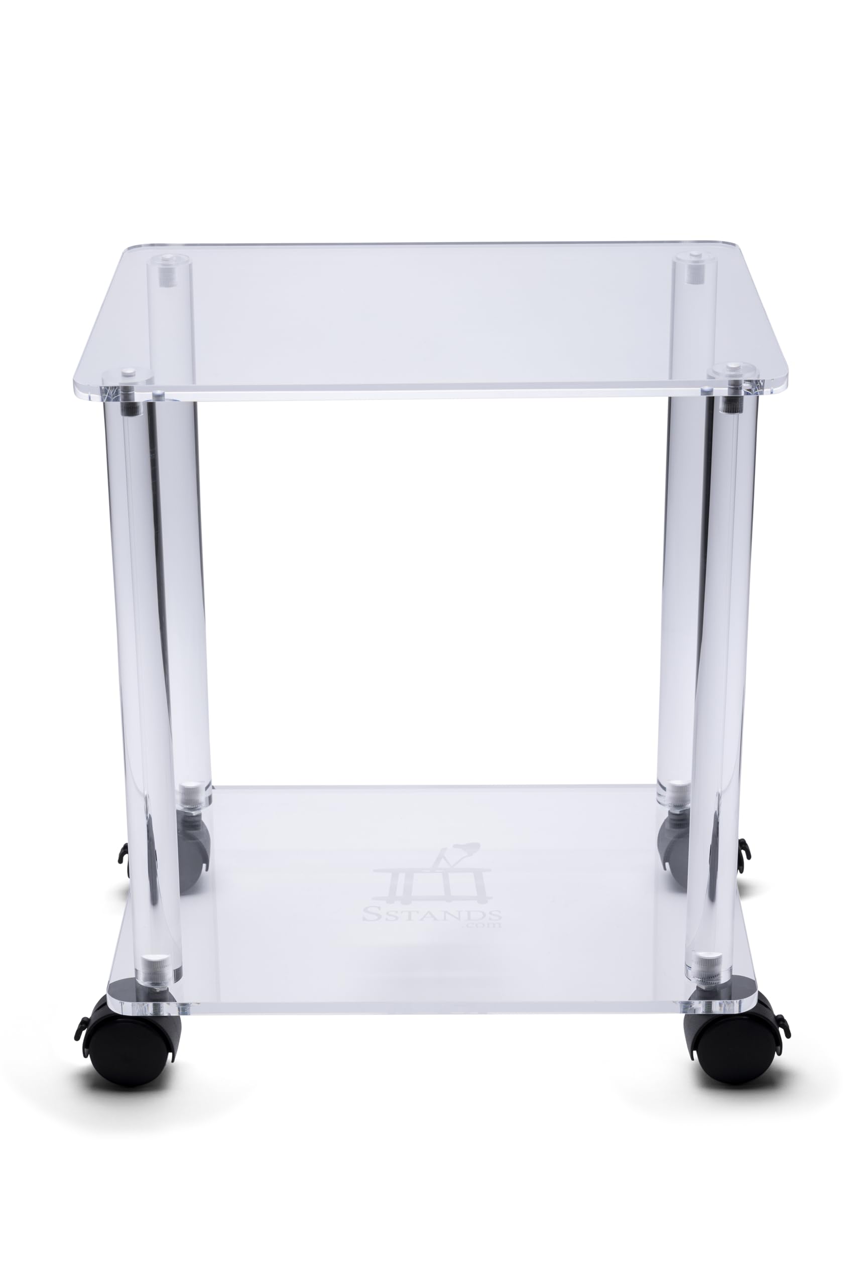 Amazon.com: SSTANDS .COM Acrylic Rolling Table Stand with Locking ...