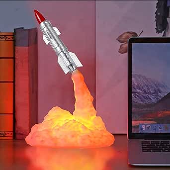 Rocket Lamp 3D Print Nuke Lamp Space Shuttle Lamp Rocket Kit Desktop ...