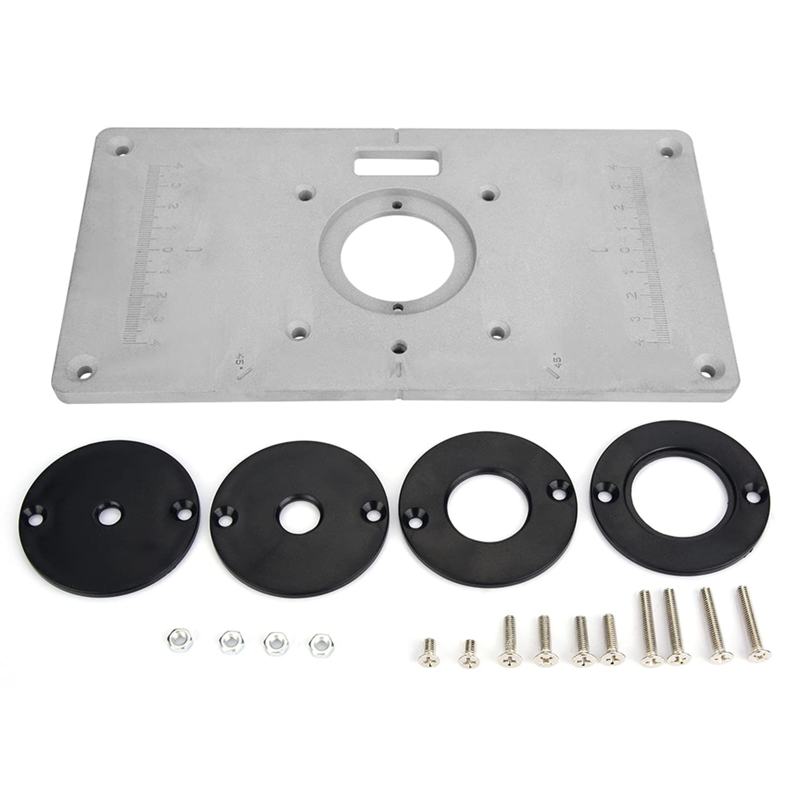 Router Table Insert Plate 235mm x 120mm x 8mm Aluminum Alloy Router ...