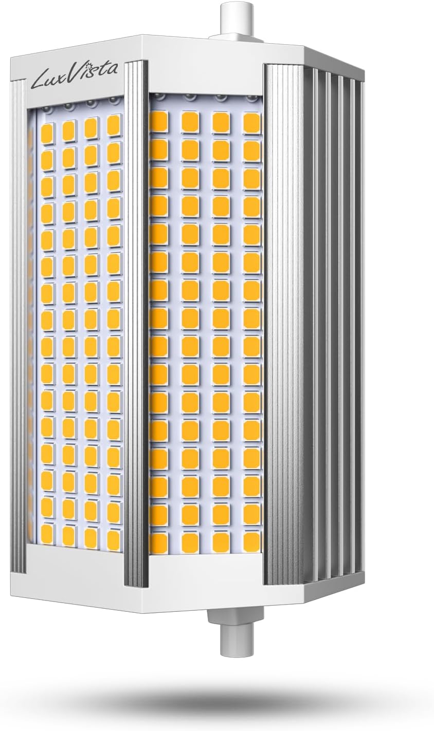 Luxvista 50W R7s LED 118mm Dimmerabile Lampadine R7s J118 Bianco Caldo ...