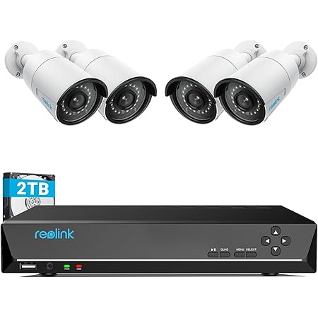 Amazon.com : REOLINK 4MP 8CH PoE Security Camera System, 4pcs Wired ...