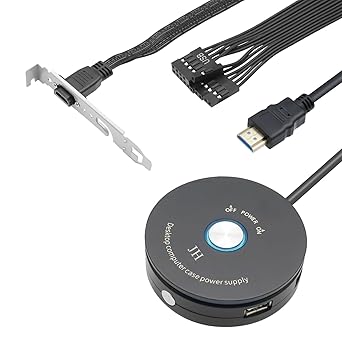 Desktop Computer Power Switch - External Power Button & Extension Cable ...