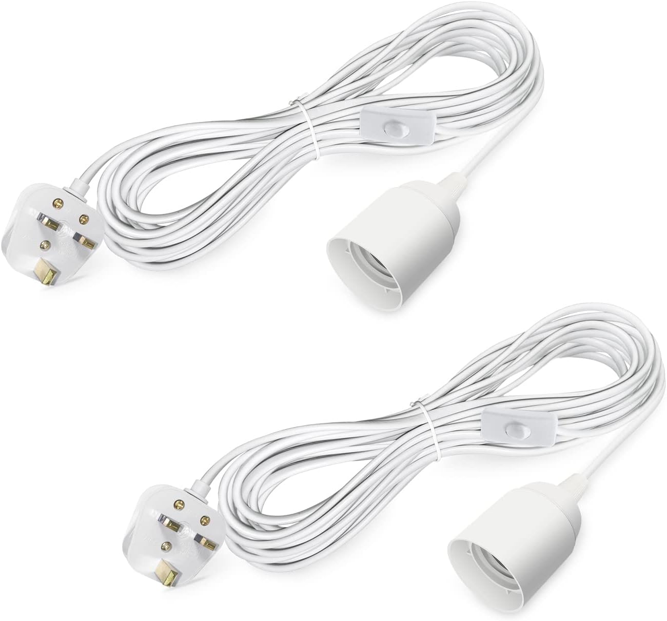 E27 Bakelite Lamp Holder Pendant Light Fitting with 4.5M Red Braided ...