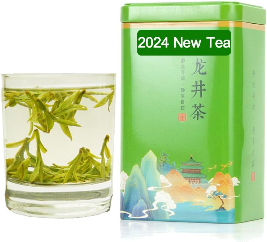 Amazon.com : Dragonwell Longjing Tea(Ming Qian),Fresh Dragon Well Green ...