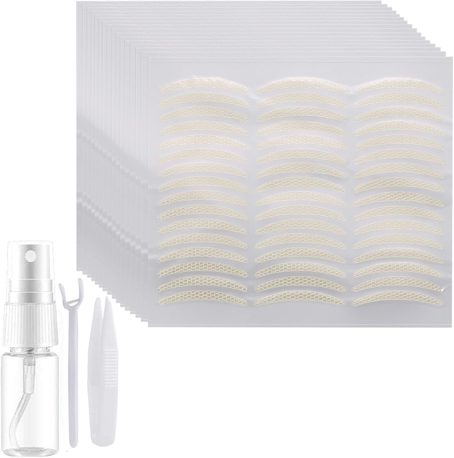 Amazon | メッシュ まぶたテープ 768枚12ヶ月分 shefun 水で貼る 二重まぶた 両面 網目 二重テープ 二重 目立たない ふたえテープ 極細 自然 メッシュテープ JP176 ...