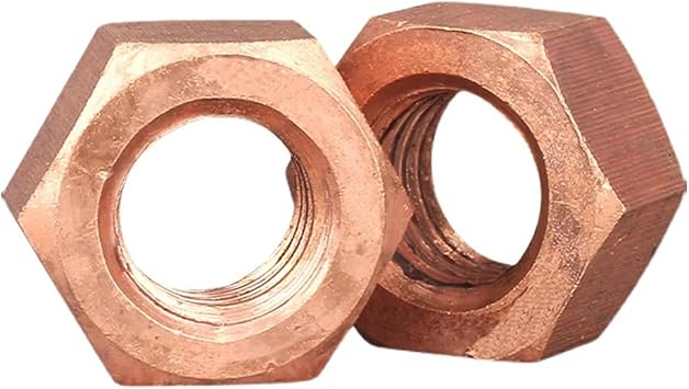 Amazon.com: SeroNi 2/5pcs T2 Copper Hexagon Nut Red Copper Nut ...