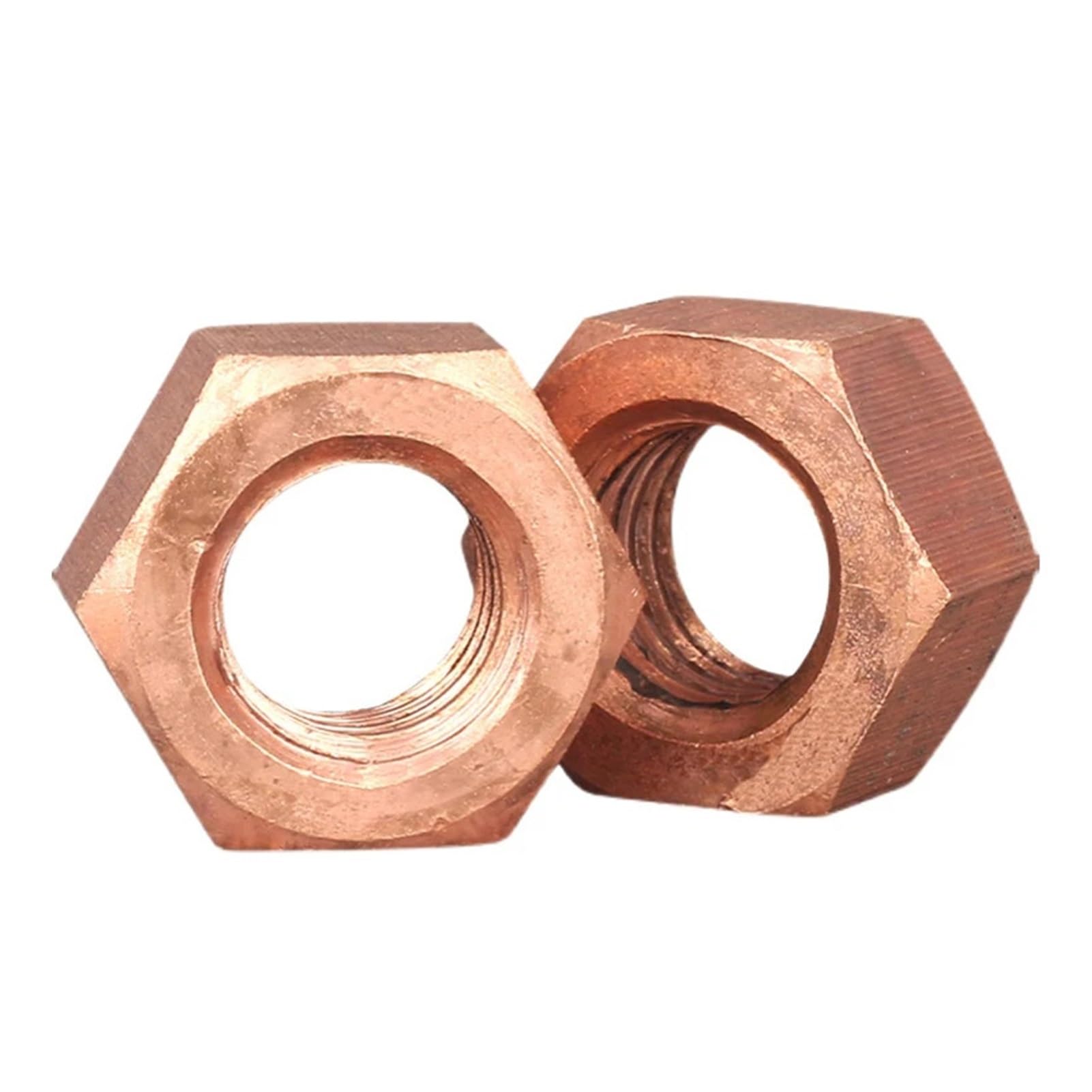 Amazon.com: SeroNi 2/5pcs T2 Copper Hexagon Nut Red Copper Nut ...