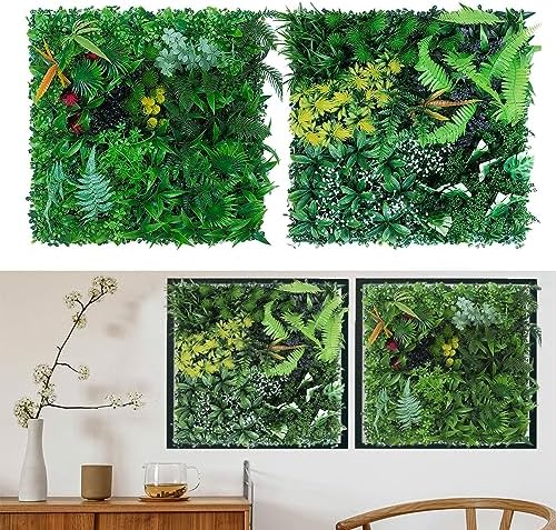 Amazon.de: 2PCS Künstliche Pflanzen Wand, Realistische Grüne Pflanzen ...