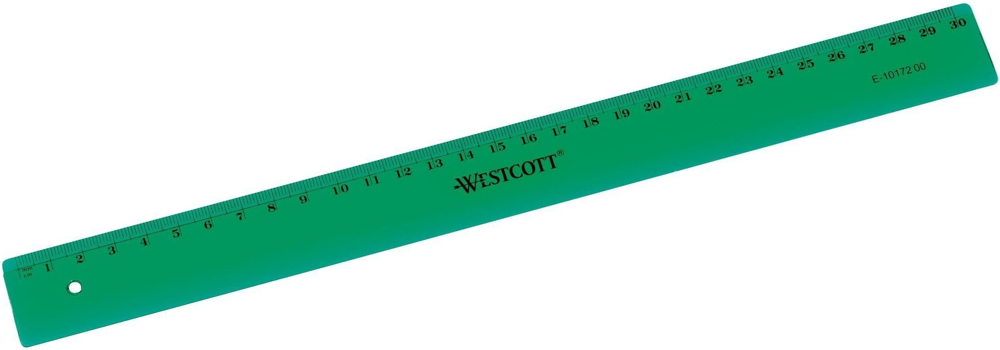 Westcott 8-Inch 200 mm Plastic Ruler - Clear : Amazon.co.uk: Stationery ...