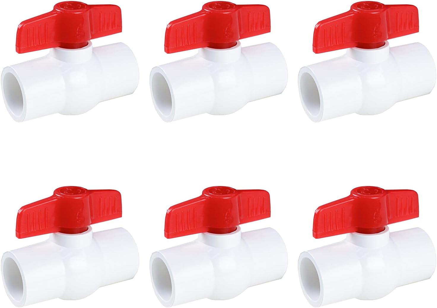 Amazon.com: [5 Pack] 3/4'' PVC Ball Valves, PVC Valves 3/4 inch, Water ...