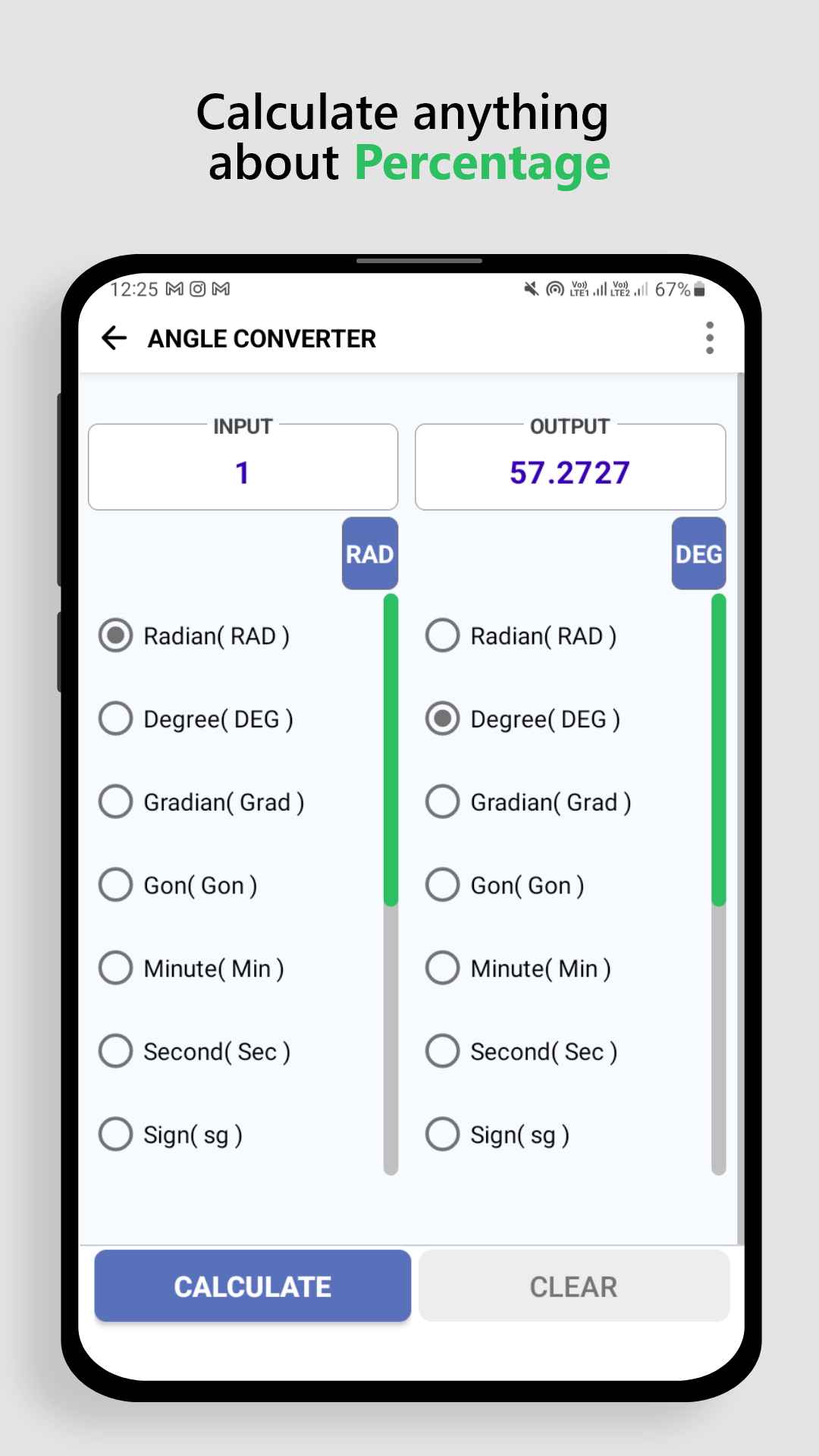 Angle Converter & Calculator - App on Amazon Appstore