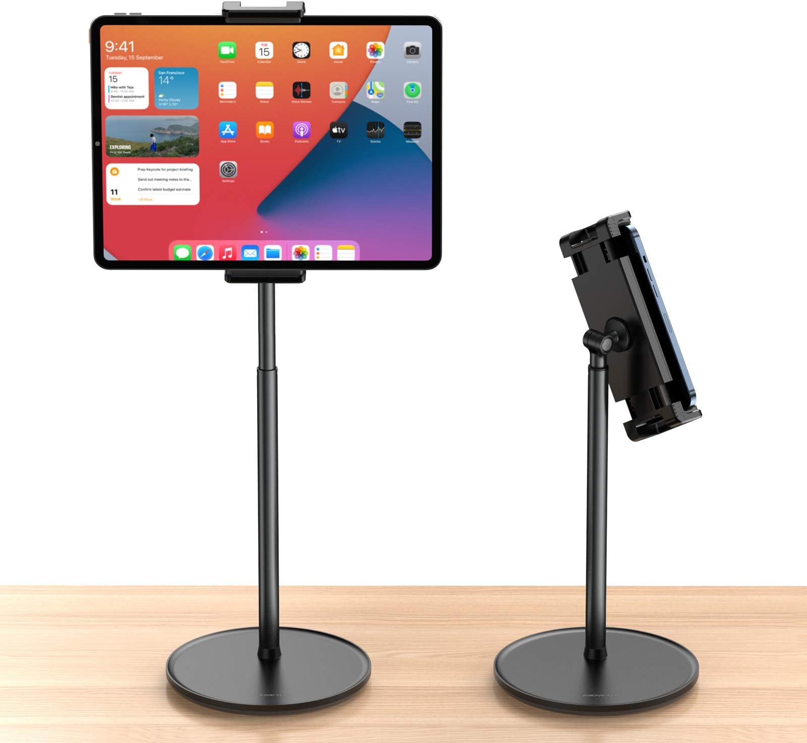 Amazon.com: AboveTEK Tablet Stand Holder, 360 Swivel Angle Height ...