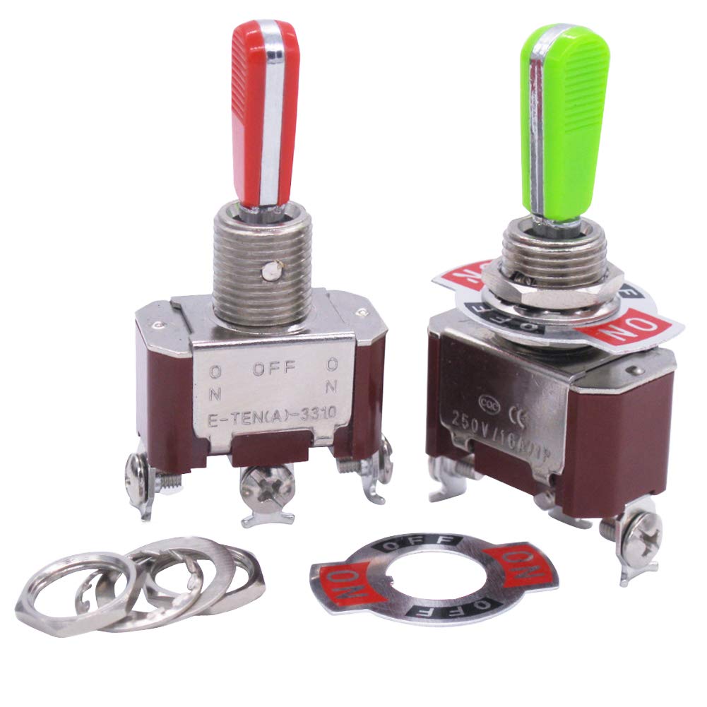 Snapklik.com : Twidec/2Pcs Heavy Duty Rocker Toggle Switch 16A 250V ...