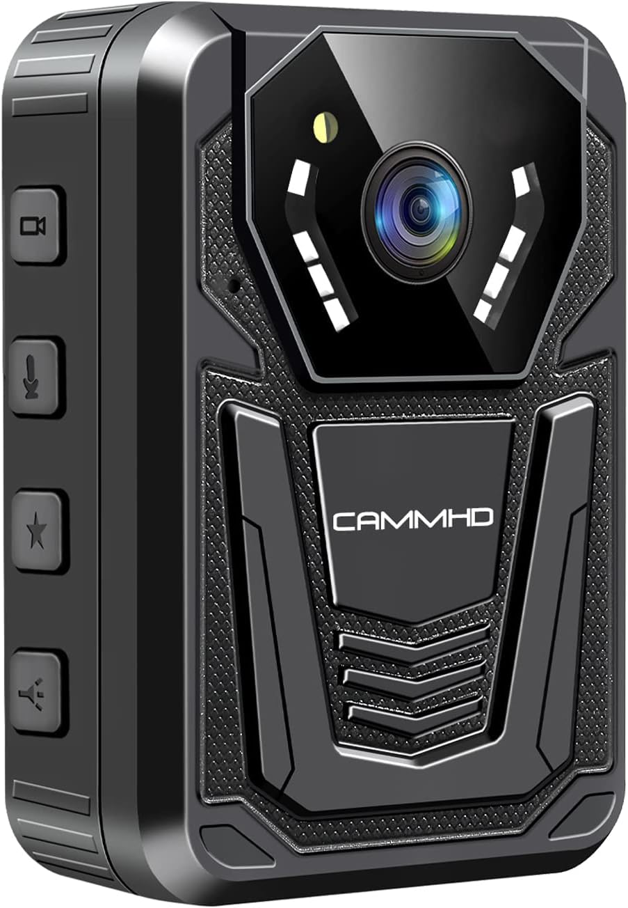 CAMMHD F6 64GB 4K Body Camera, Work 12-14Hrs and Ultra Night Vision ...