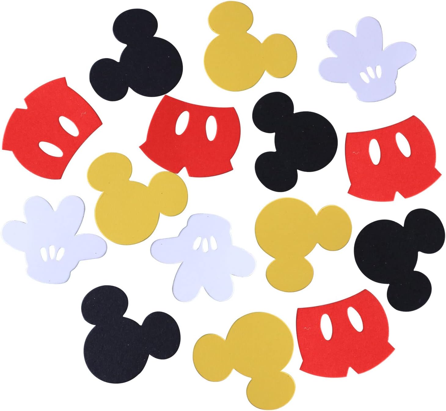 Amazon.com: MRMSLI 100 pcs 2inche Red Black Yellow White Mickey ...