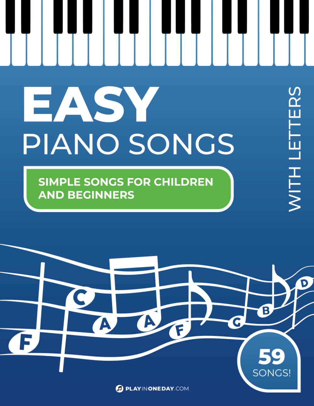 Amazon.com: Easy Piano Songs with letters. Simple Songs for Children ...