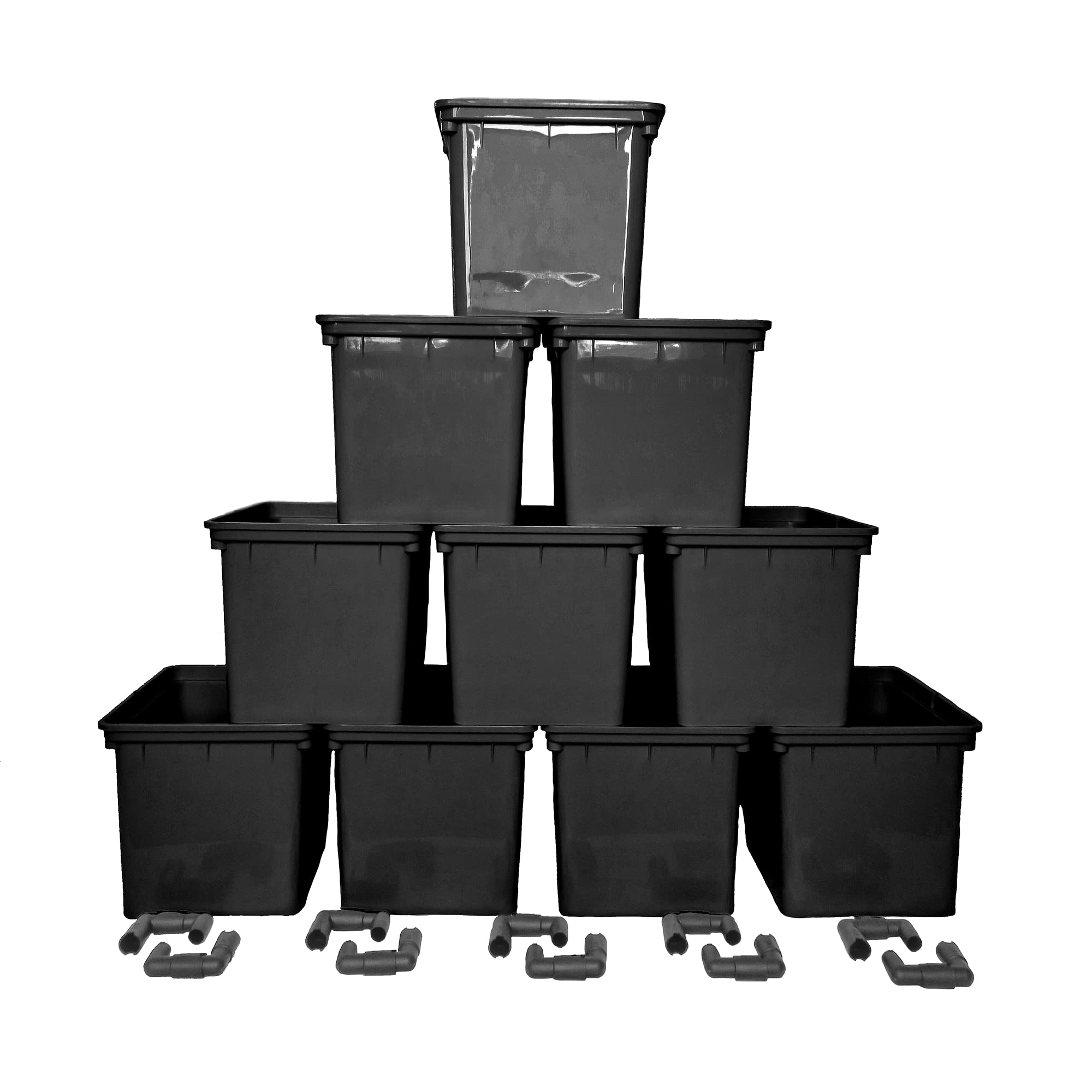 Amazon.com: 10 Pack Dutch Bucket - Hydroponic Bato Buckets - with ...