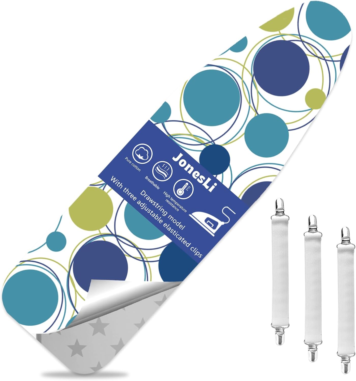 JonesLi Super Thick Soft Ironing Board Covers 100 Percent Cotton Easy ...