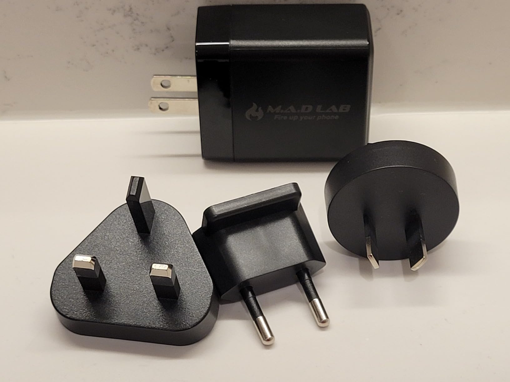 65W GaN 3 Port Wall Charger for Mobile Device Fast Charging | MAD LAB ...