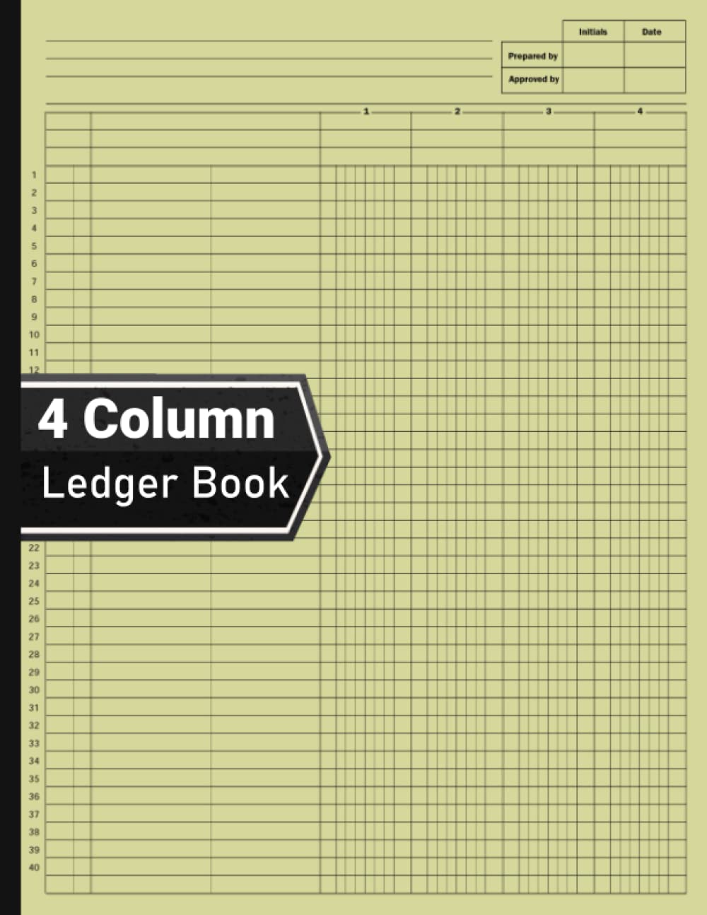 Amazon.com: 4 Column Ledger Book: Accounting Ledger Book for ...