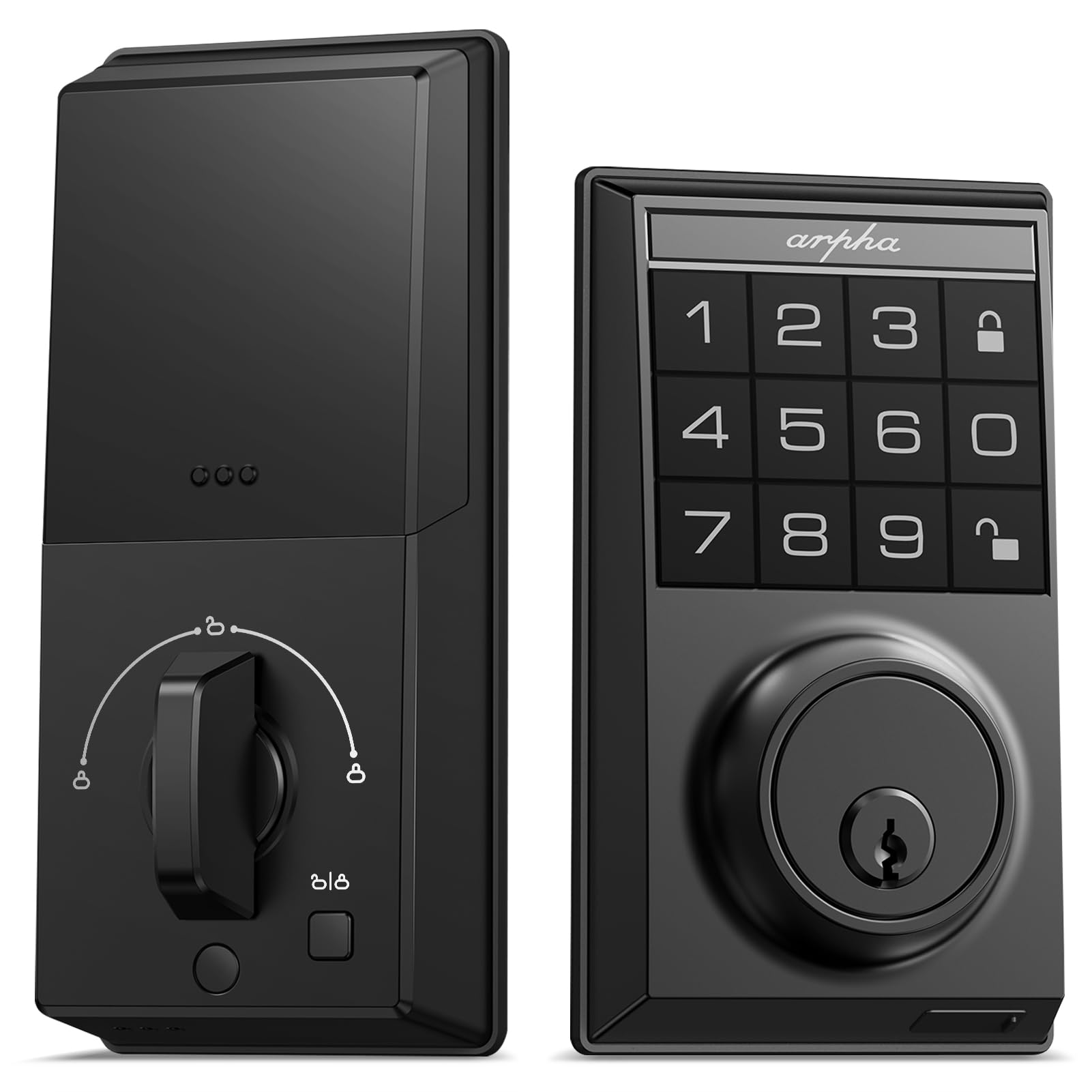 Keyless Entry Door Lock D100 Electronic Keypad Deadbolt Smart Locks ...