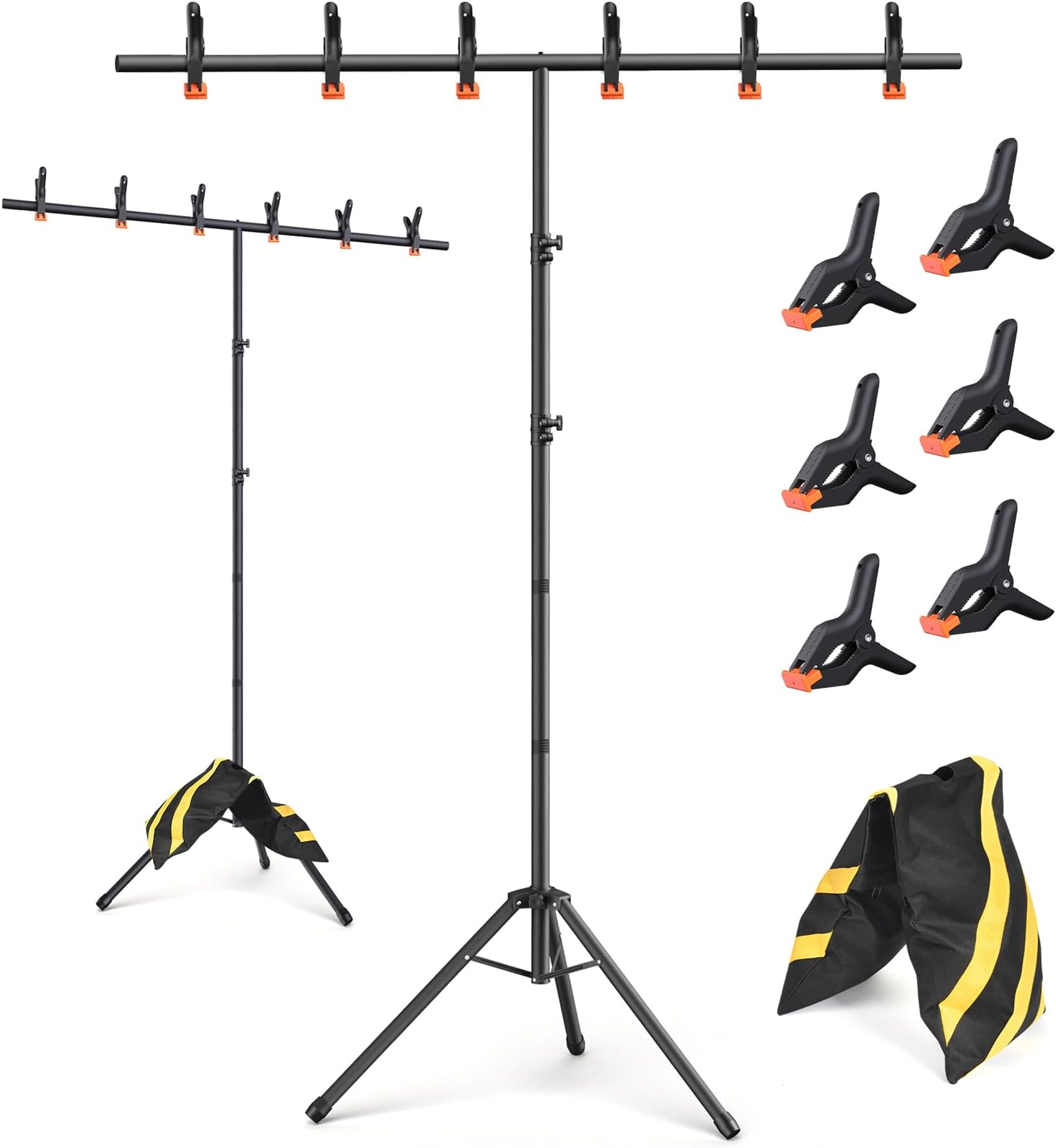 Amazon.com : OPKING T-Shape Portable Backdrop Stand 6x3FT, Adjustable ...