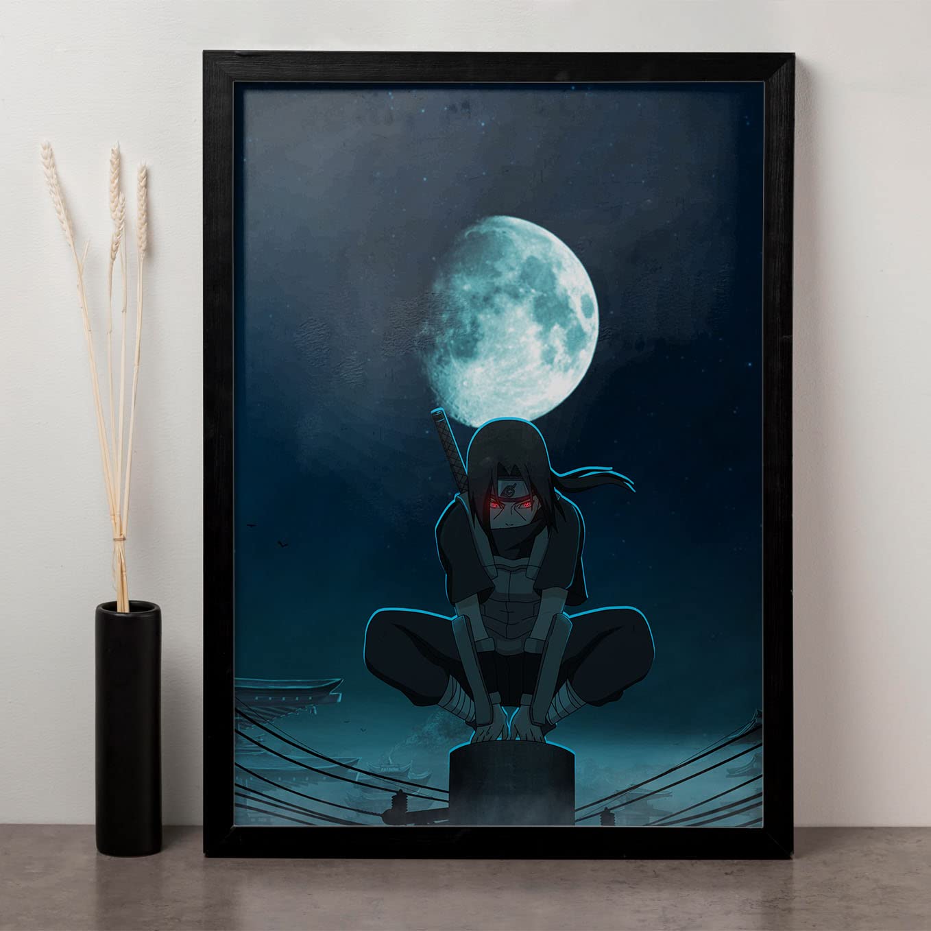 Buy SoulAbiti Naruto Itachi Uchiha of the ANBU black ops wall frame art ...