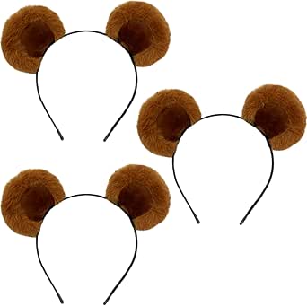 Amazon.com: ZHANGBY Chipmunk Ears Headband Set, 3 Pieces, Animal ...