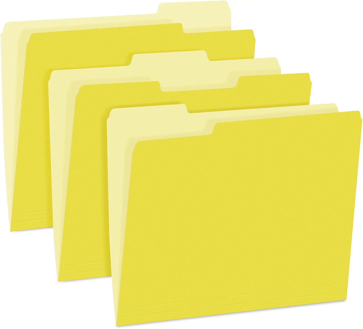 Amazon.com : SUNEE File Folders Letter Size Yellow, 100 Pack Manilla ...
