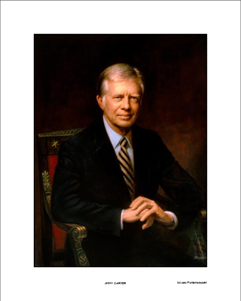 Amazon.com: BigOfficeArt Jimmy Carter Official President Portrait Print ...