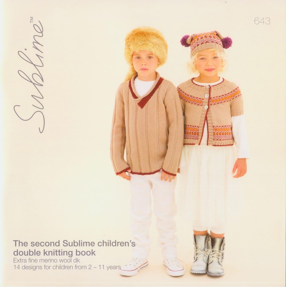 Amazon.com: The Second Sublime Children's Double Knitting Book 643 ...