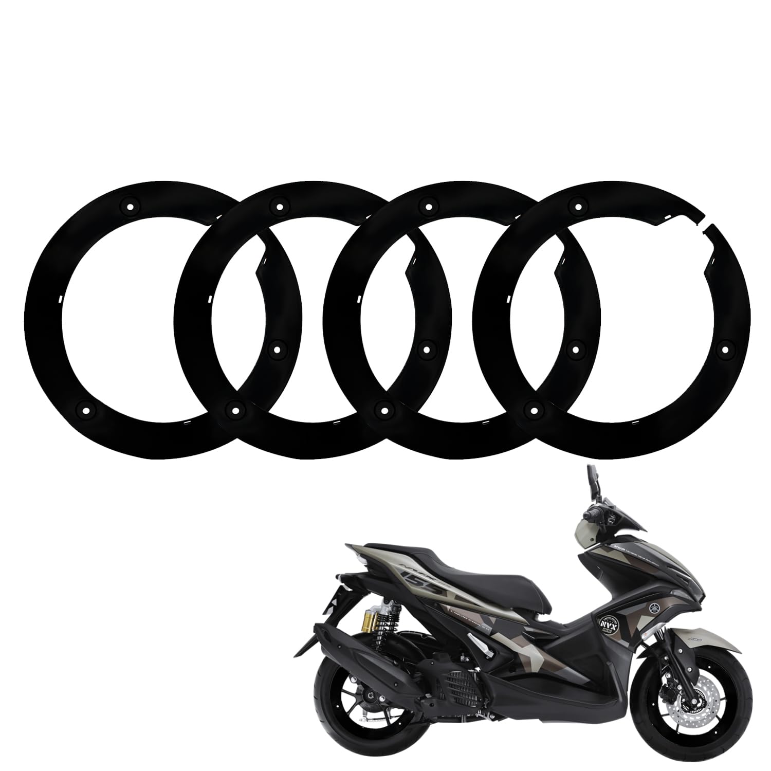 Otoroys 17 INCH DISC Motorcycle Wheels for Yamaha AEROX 155 : Amazon.in ...