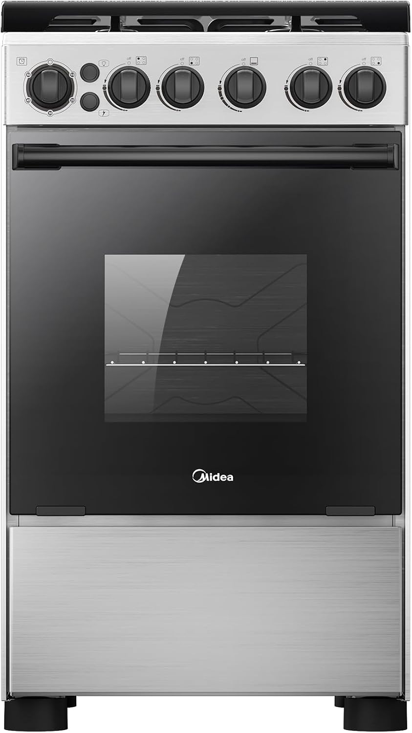 Midea 50x55Cm Freestanding Cooker, Full Gas Cooking Range With 4 ...