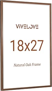 Amazon.com: Vivelove 18x27 Picture Frame, High-End Natural Oak 18 x 27 ...