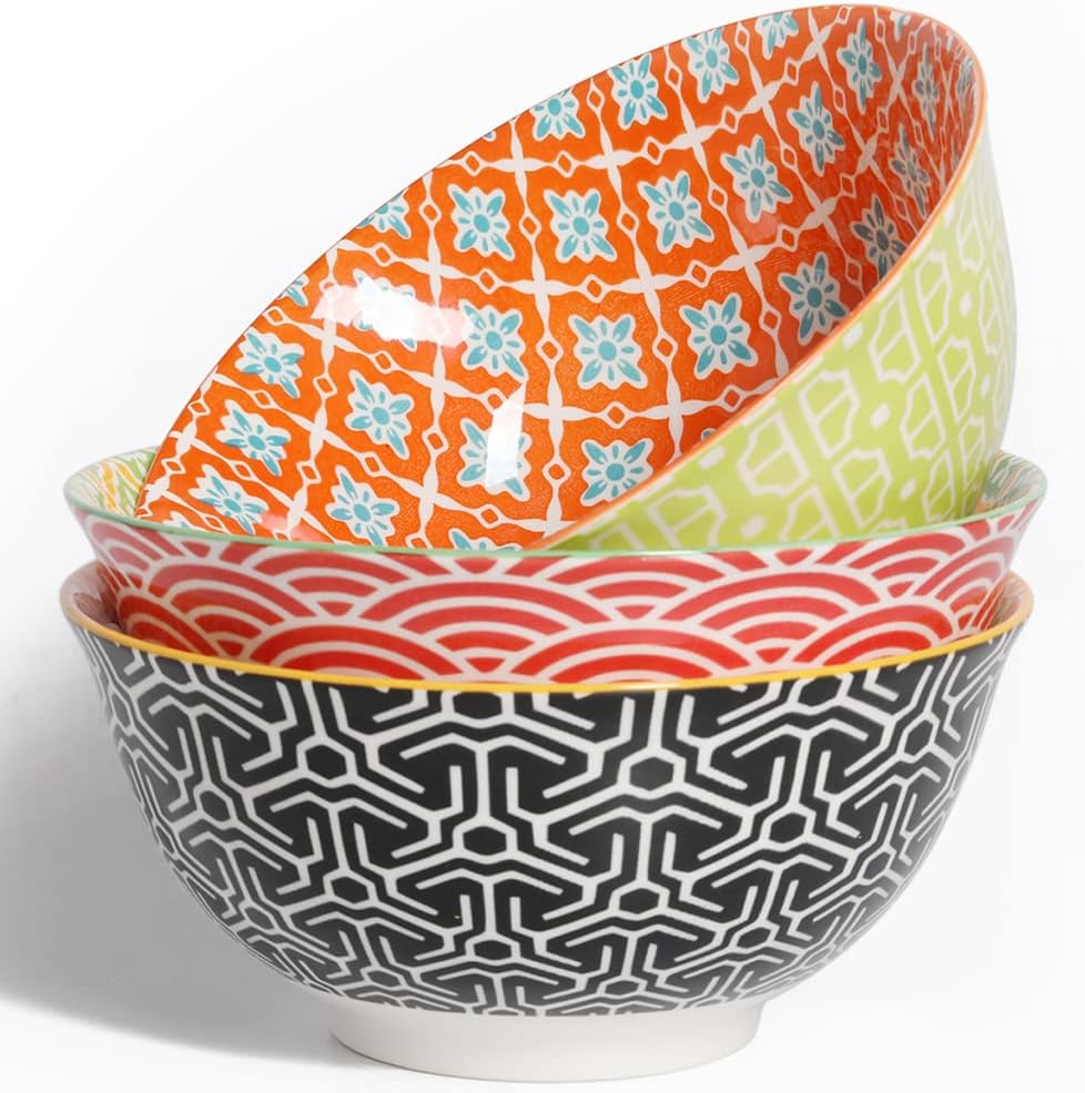 Amazon.com | 48 Oz Salad Soup Bowls, Large Serving Bowls for Pho, Pasta ...