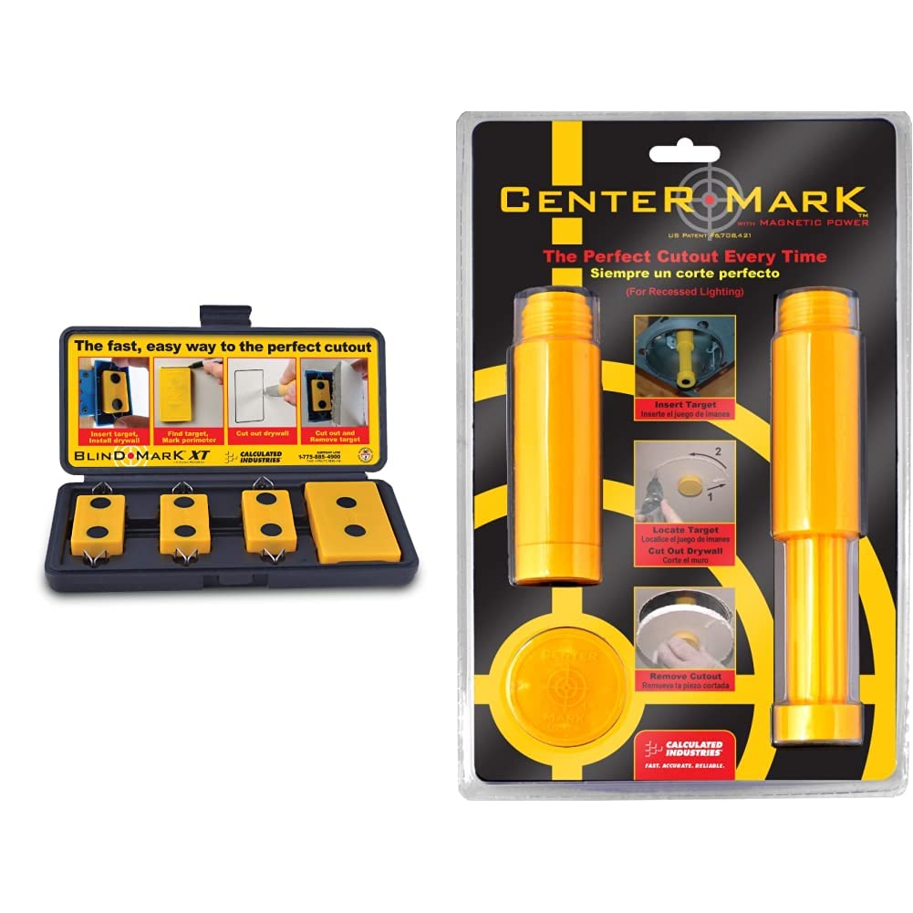 Calculated Industries Blind Mark and Center Mark Drywall Box Locators ...