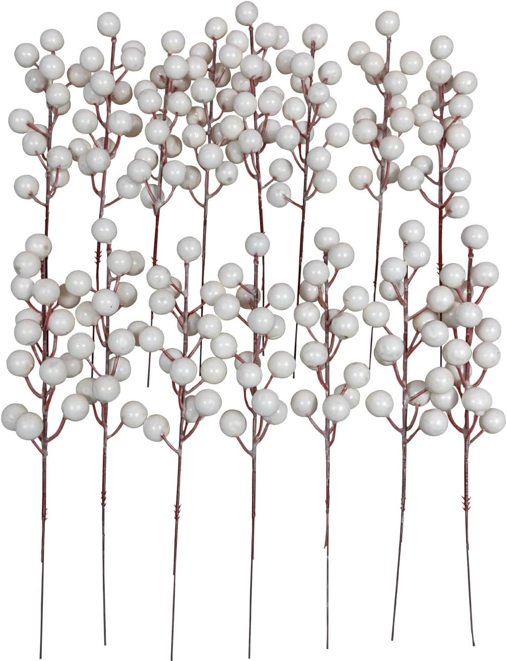 Amazon.com: KPUETY Artificial Berry, 24 pcs Christmas Berries Stems ...