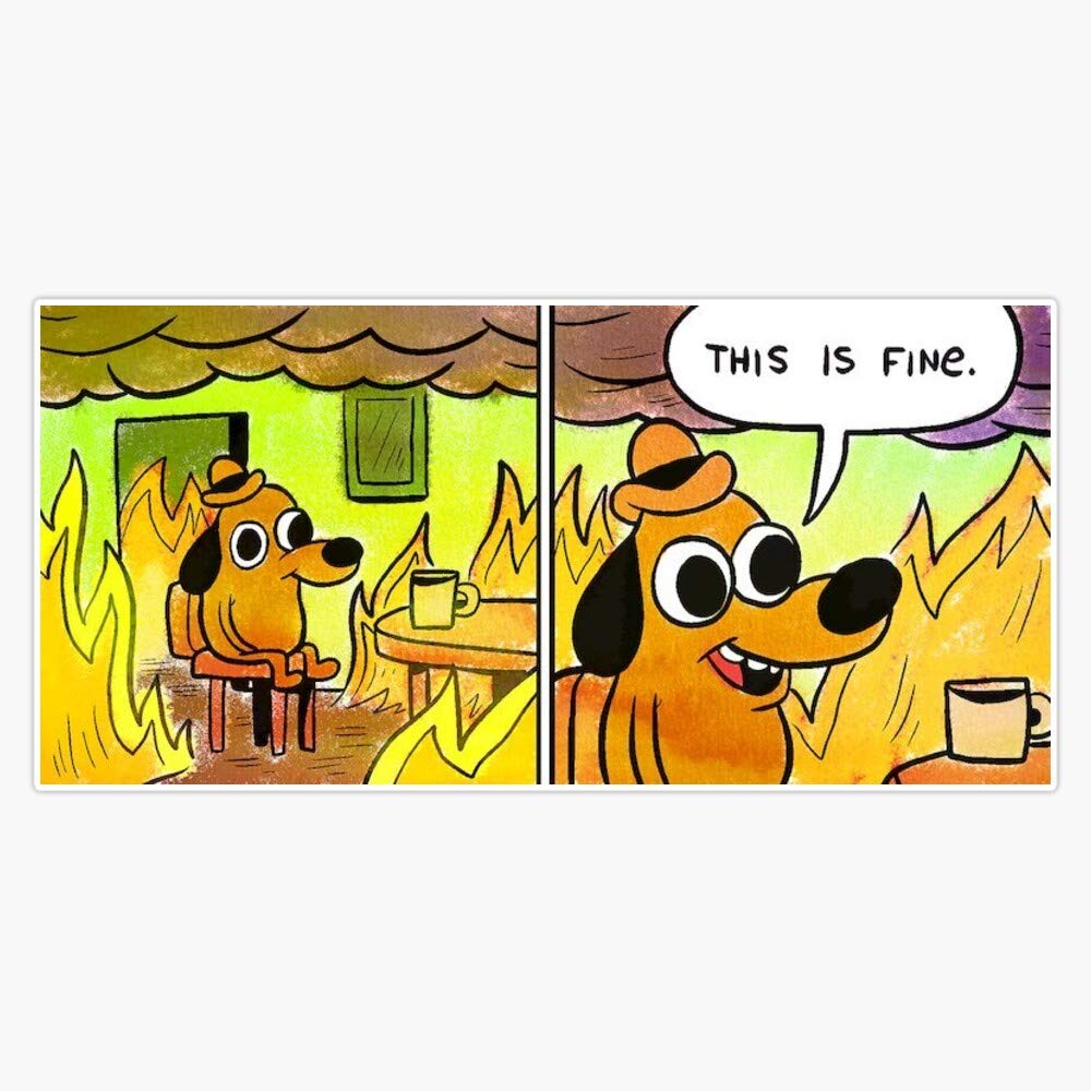 Amazon.com: MAGNET This Is Fine Magnetic Sticker Vinyl Waterproof ...