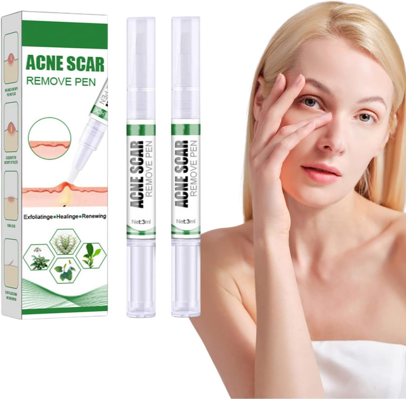 Acne Scar Remove for Face - Tea Tree Oil Spot Corrector - Helps Improve ...