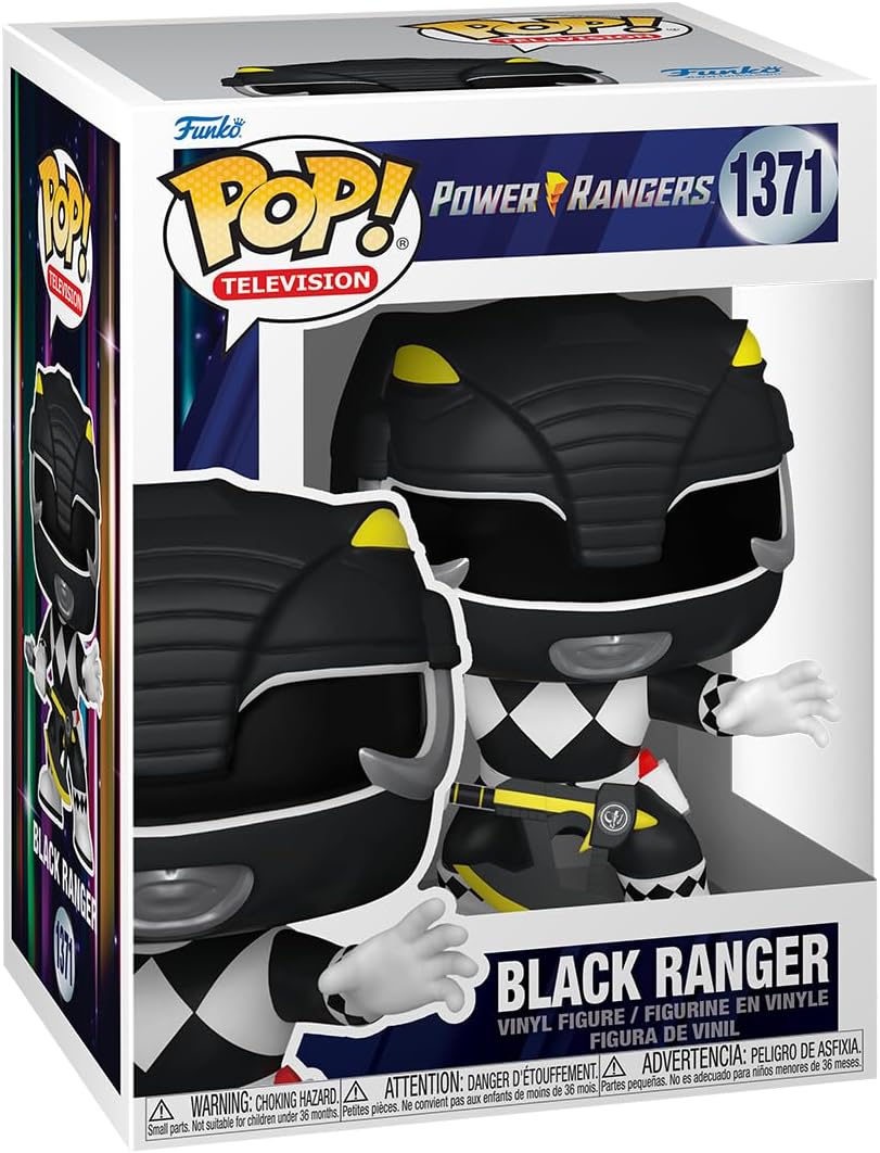 POP! POWER RANGERS - RANGER PRETO - 30º ANIVERSÁRIO #1371 : Amazon.com ...