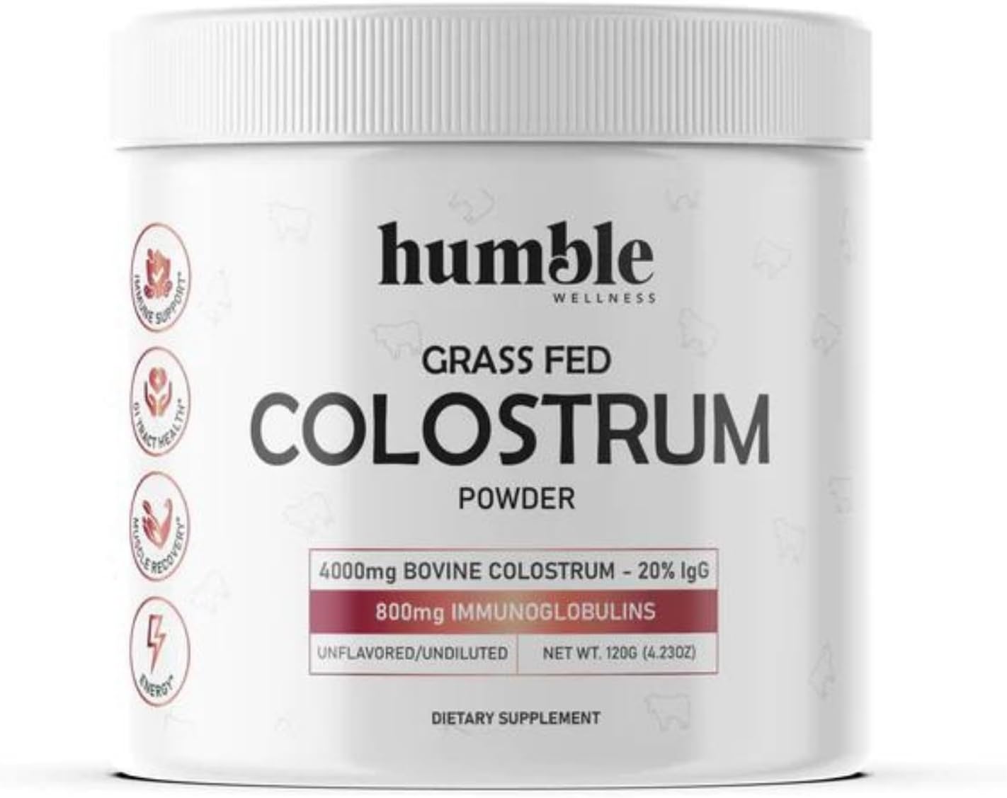 Amazon.com: Humble Grass Fed Colostrum Powder - Grass Fed - High IgG ...