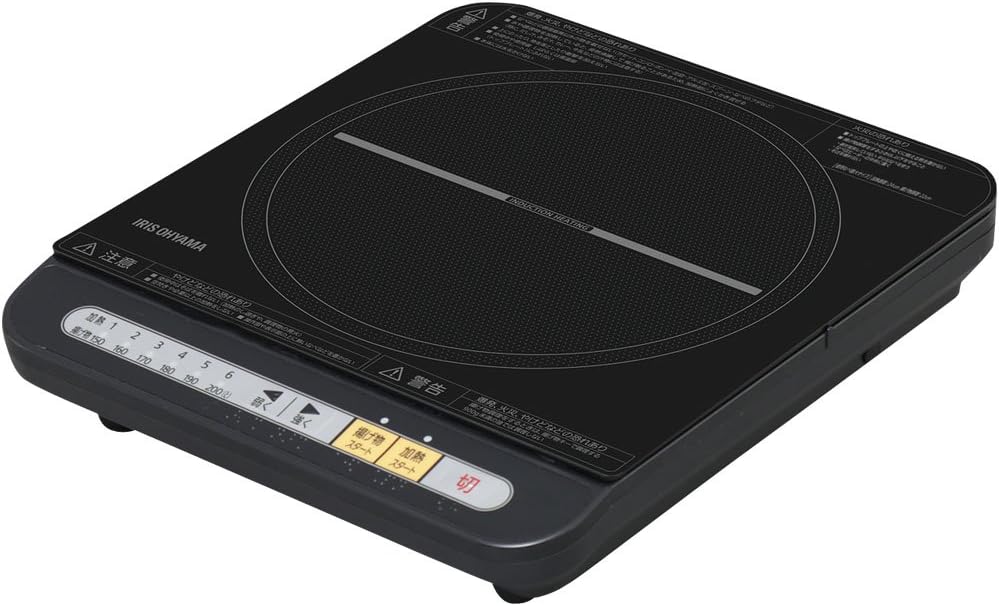 Amazon | アイリスオーヤマ IHコンロ 1口 IHクッキングヒーター 1400W 卓上 デザイン IHK-T391-B | アイリスオーヤマ(IRIS OHYAMA) | ガステーブル